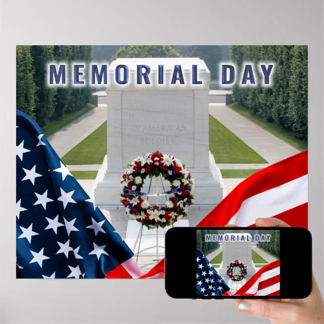 Memorial Day “Tomb of the Unknown Soldier” Poster | Zazzle
