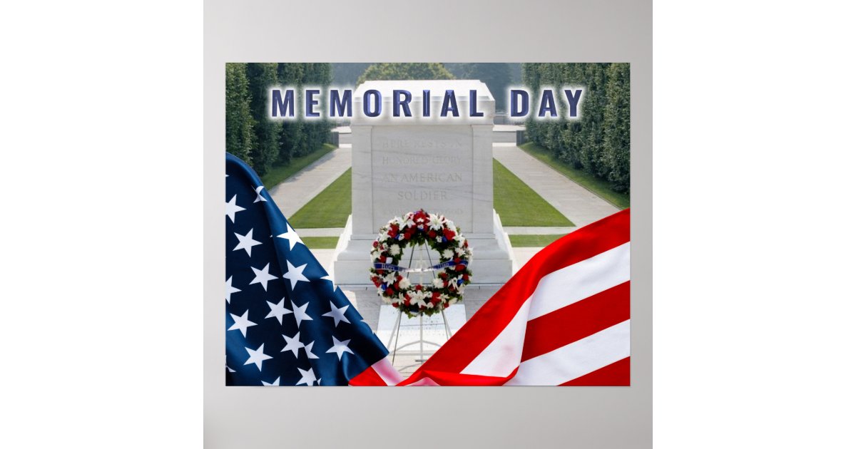 Memorial Day “Tomb of the Unknown Soldier” Poster | Zazzle