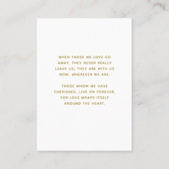 Memorial Funeral In memoriam Wake Viewing Card | Zazzle