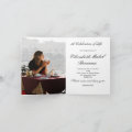 Memorial Funeral Simple White Overlay Photo Invitation | Zazzle