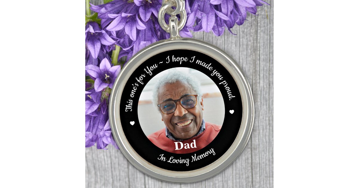 Memorial Graduation Cap Modern Custom Photo Tassel Charm | Zazzle