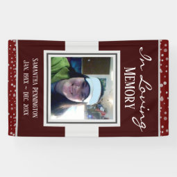Memorial In Loving Memory Banner | Zazzle
