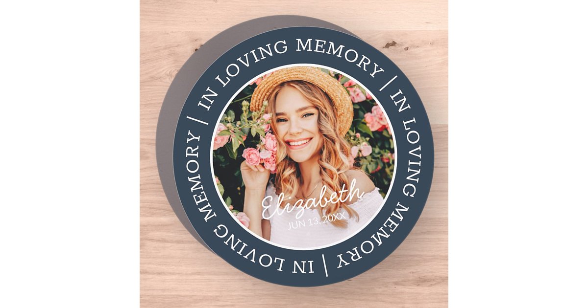 Memorial In Loving Memory Modern Custom Photo Car Magnet | Zazzle