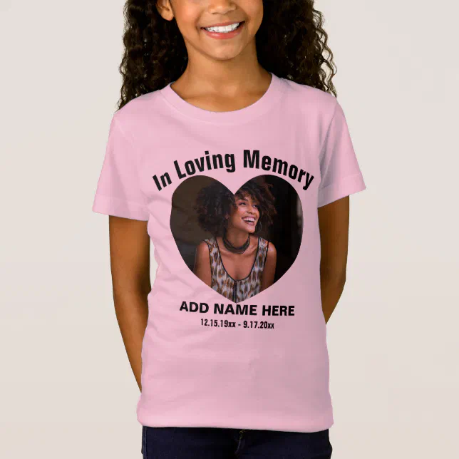 Memorial | In Loving Memory Tshirt | Zazzle