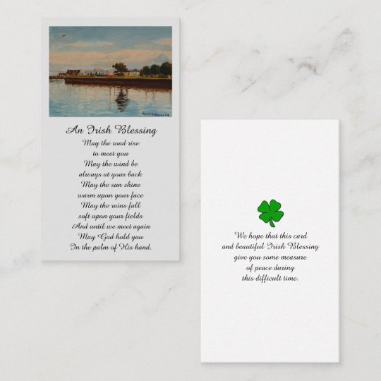 Memorial Irish Sympathy Card | Zazzle.com