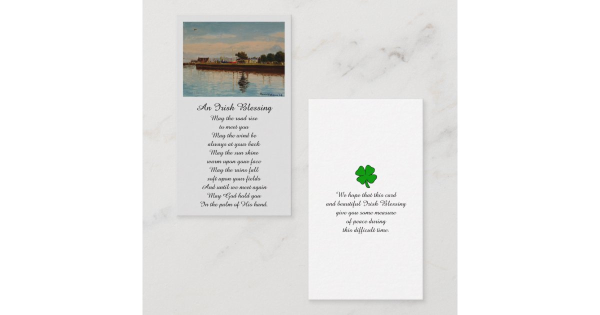 Memorial Irish Sympathy Card | Zazzle
