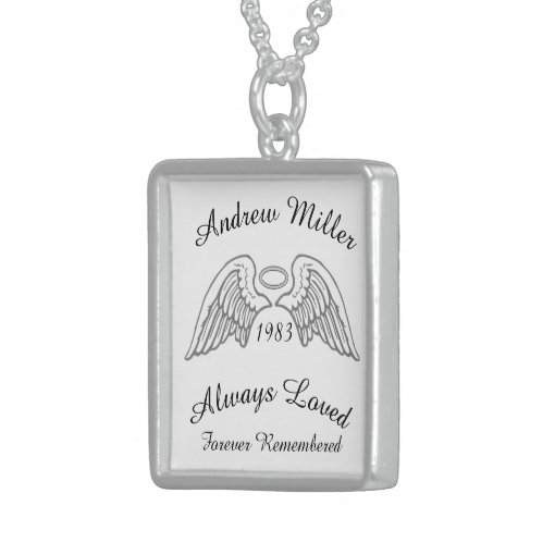 Memorial Keepsake Custom Pendant | Zazzle