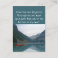 Memorial Keepsake Lake Red Canoe Wilderness Business Card | Zazzle