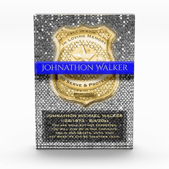 Memorial - Law Enforcement Award | Zazzle.com