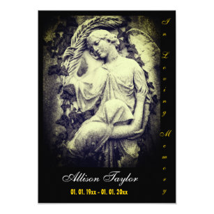 Angel Funeral Invitations | Zazzle