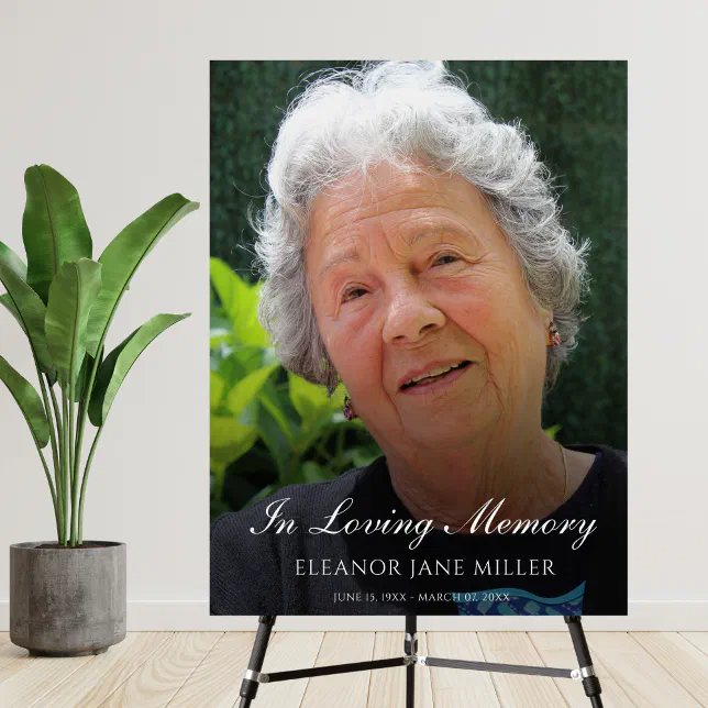 Memorial or Funeral Photo Tribute Foam Board | Zazzle