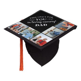 Memorial Personalized 5 Photo Collage Remembrance Graduation Cap Topper ...