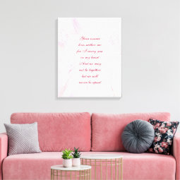Memorial Poem Canvas Print | Zazzle