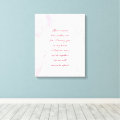 Memorial Poem Canvas Print | Zazzle