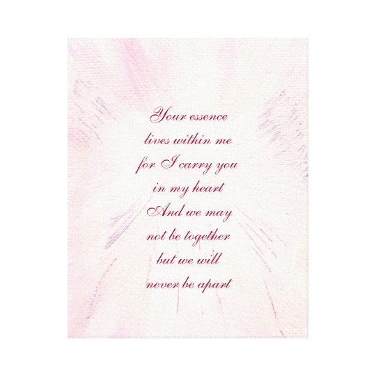 Memorial Poem Canvas Print | Zazzle.com