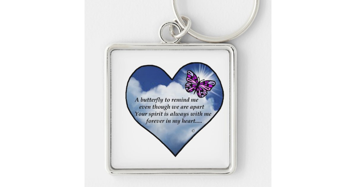 Memorial Poem Keychain | Zazzle