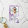 Memorial Purple Sympathy Funeral Thank You Card | Zazzle