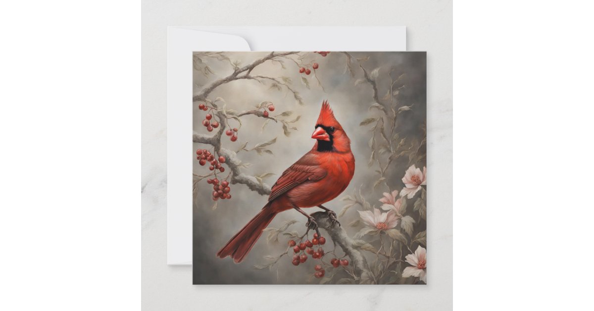 Memorial Red Cardinal Remembrance Sympathy Card | Zazzle