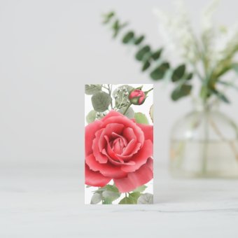 Memorial Red Rose Sympathy Funeral Prayer Card | Zazzle