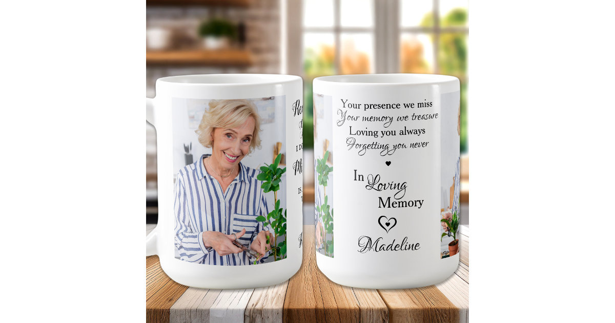 Memorial Remembrance Keepsake Loving Memory Photo Coffee Mug | Zazzle