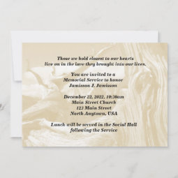 Memorial Service Invitation Mountain, Tree Custom | Zazzle