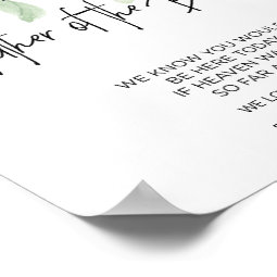 Memorial Sign for Father of the Bride Weddings | Zazzle