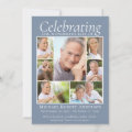 Memorial Tribute Photo Collage Keepsake Thank You Card | Zazzle