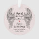 Memorial Wings Fly High Our Angle In Heaven Photo Ornament | Zazzle