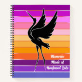 Memories Made at the Lake Sunrise Sunset Bird Notebook | Zazzle