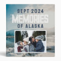 Memories of Alaska Scrapbook Photo 3 Ring Binder | Zazzle