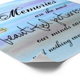 Memories - Quote Poster | Zazzle