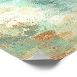 Memory,Abstract Landscape Trees Art Painting Poster | Zazzle