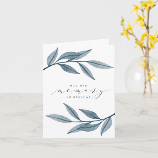 Memory eternal sympathy card | Zazzle