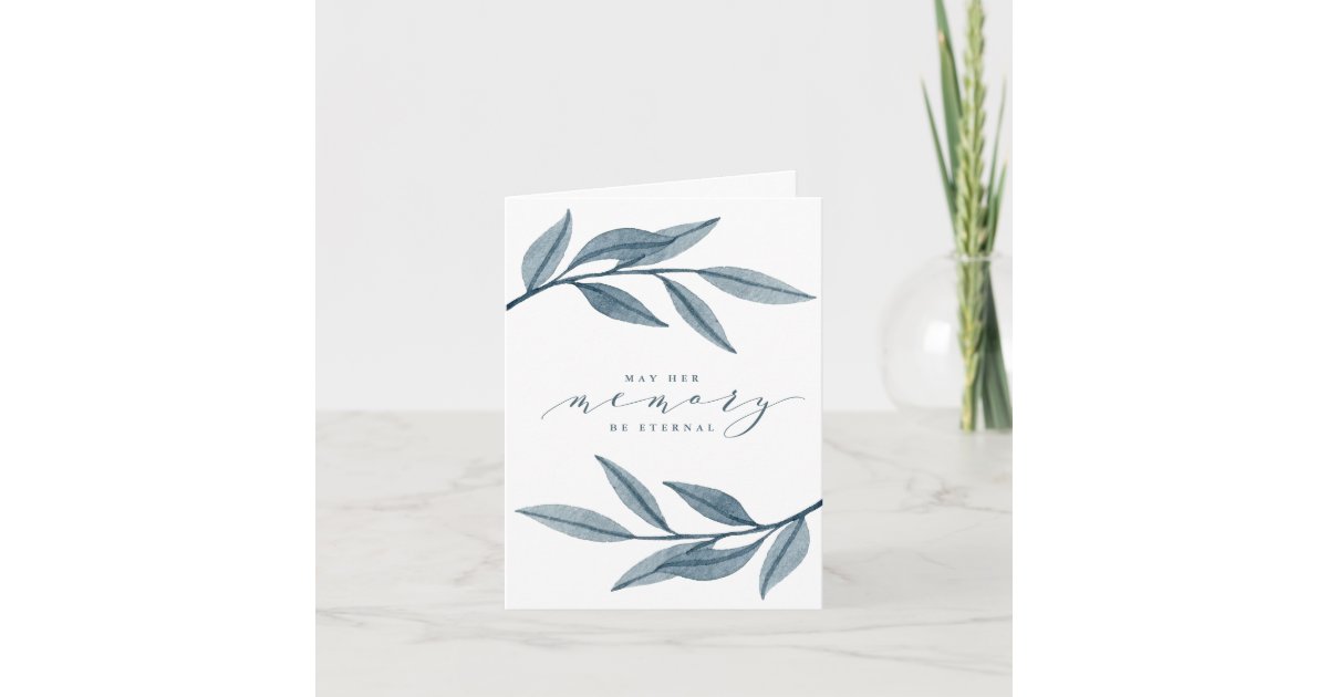 Memory eternal sympathy card | Zazzle