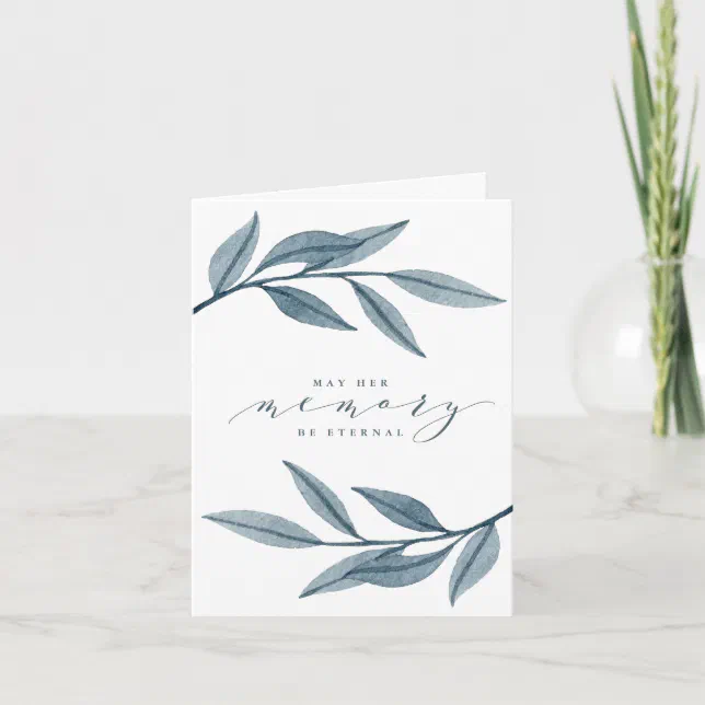 Memory eternal sympathy card | Zazzle