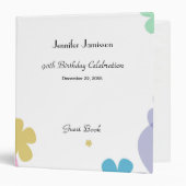 Memory/Guest Book 90th Birthday Party Celebration Binder | Zazzle