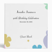 Memory/Guest Book 90th Birthday Party Celebration Binder | Zazzle