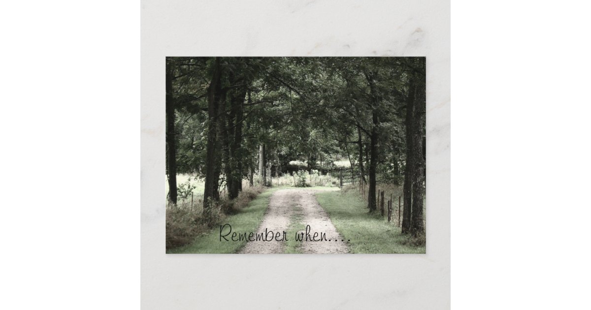 Memory lane postcard | Zazzle