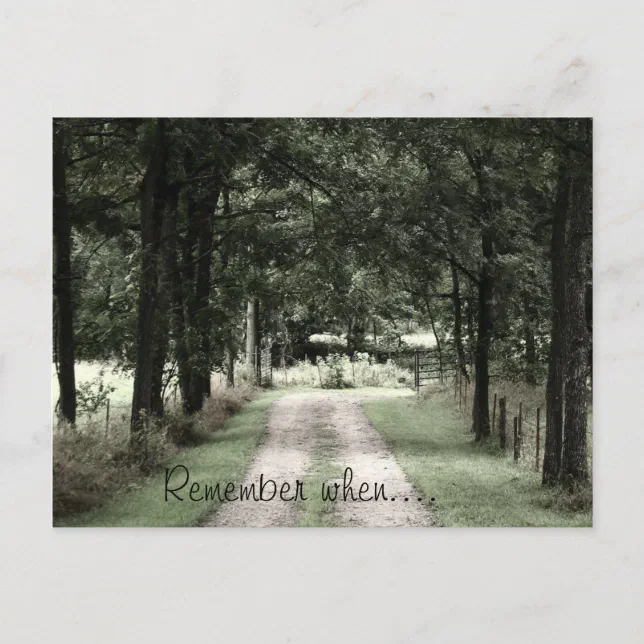 Memory lane postcard | Zazzle