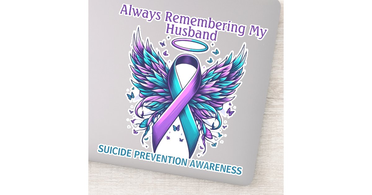 Memory Personalized Suicide Prevention Awareness Sticker | Zazzle