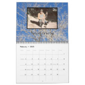 Memory Photos on Tree Photo Backgrounds Calendar | Zazzle