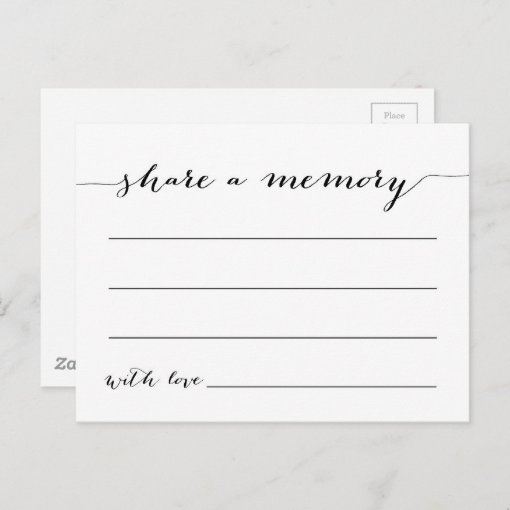 Memory Postcard | Zazzle