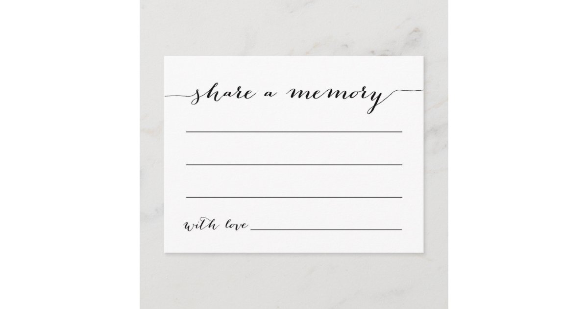 Memory Postcard | Zazzle