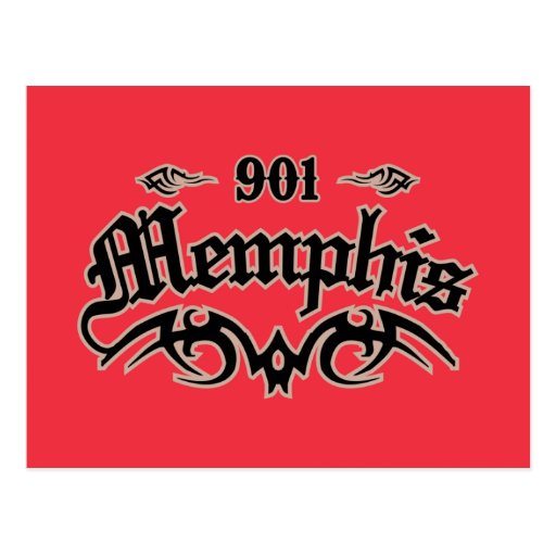 Memphis 901 postcard | Zazzle