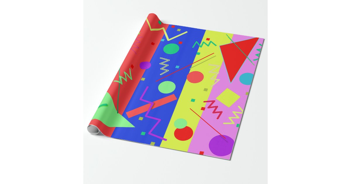Memphis No. 66 Wrapping Paper | Zazzle