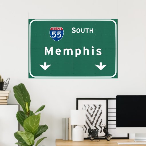 Memphis Tennessee tn Interstate Highway Freeway : Poster | Zazzle