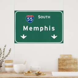 Memphis Tennessee tn Interstate Highway Freeway : Poster | Zazzle