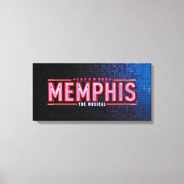MEMPHIS - The Musical Logo Canvas Print | Zazzle
