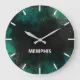Memphis Time Zone Newsroom Wall Large Clock | Zazzle