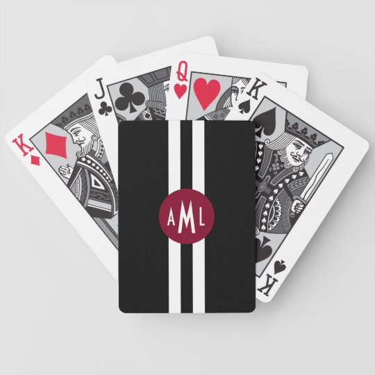 Men Monogrammed Playing Cards | Zazzle.com